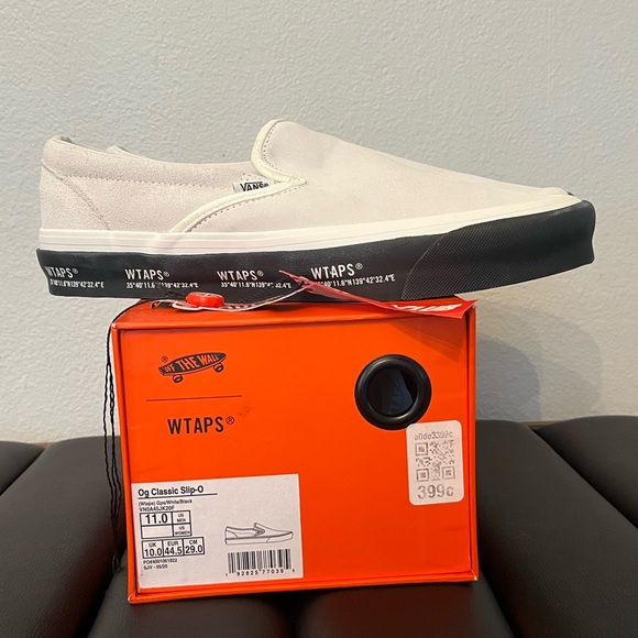 Vans | Shoes | Vans Wtaps White Suede Slip On Size Us 1 | Poshmark